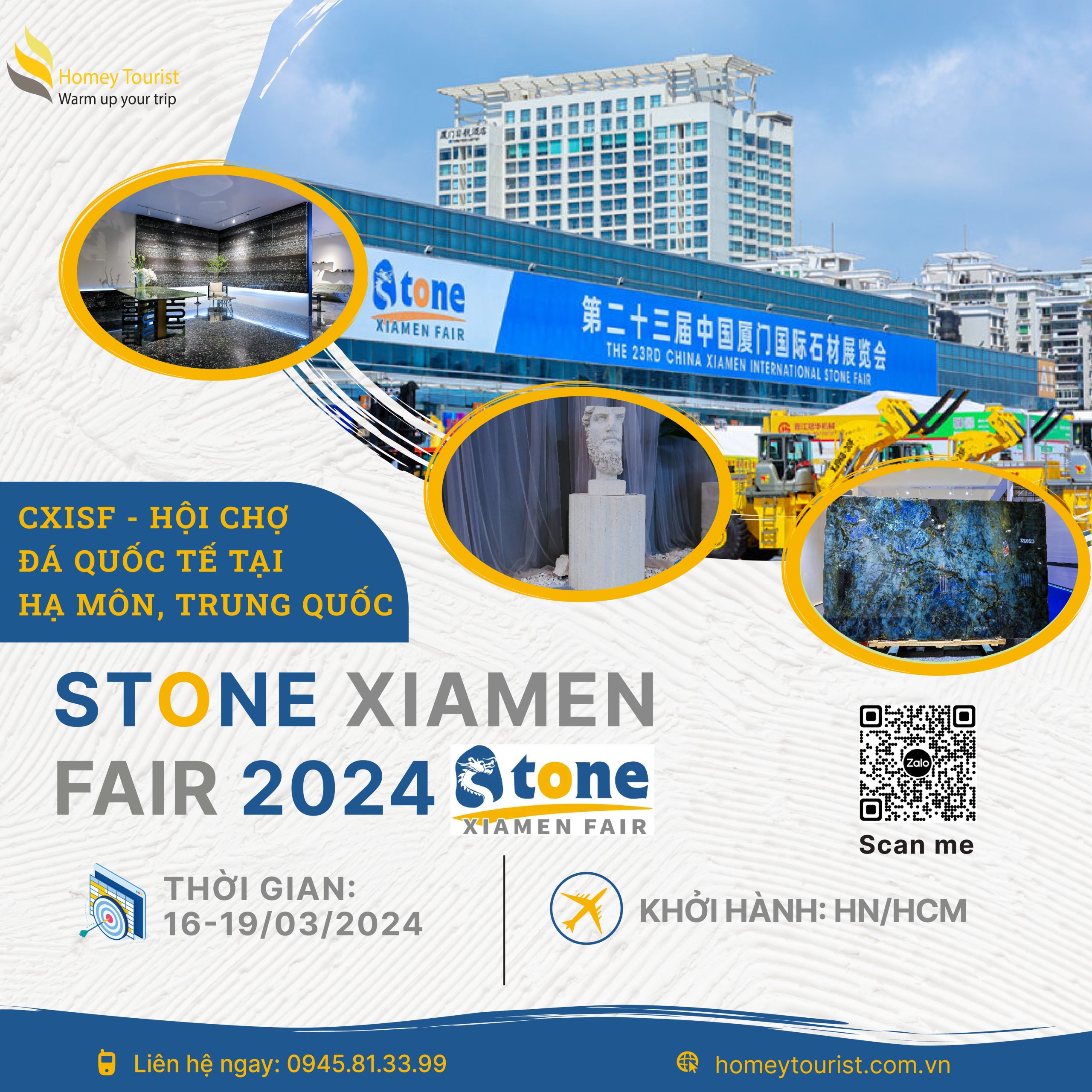 Stone Xiamen Fair 2024 - Hội chợ Đá quốc tế Hạ Môn, Trung Quốc - Du lịch Homey Tourist